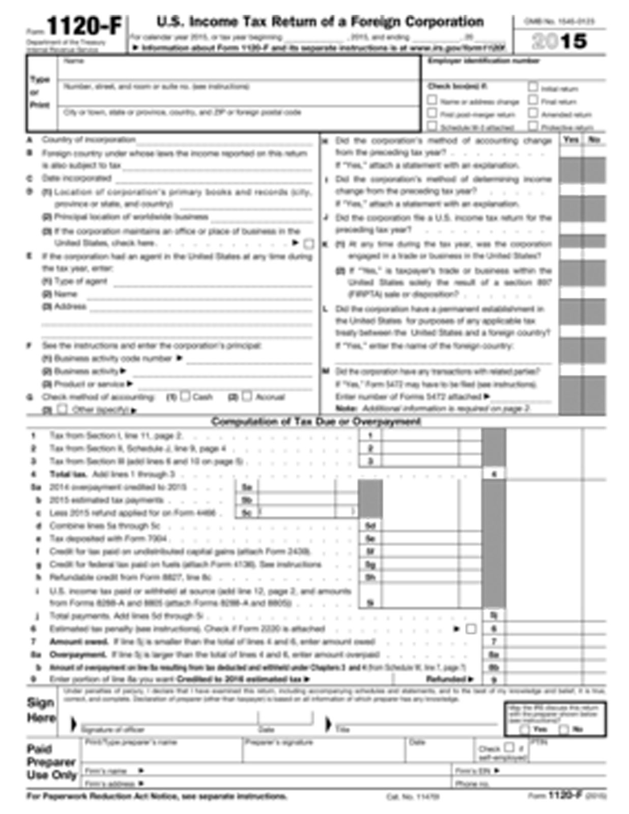 1120 F 2015 2016 Edit Forms Online PDFFormPro 1120 F 2015 2016 Edit Forms Online PDFFormPro